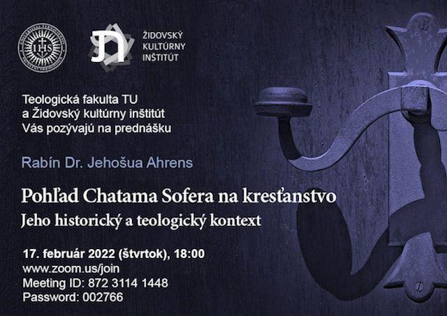 Projekt Otvorené dvere predstaví pohľad Chatama Sofera na kresťanstvo